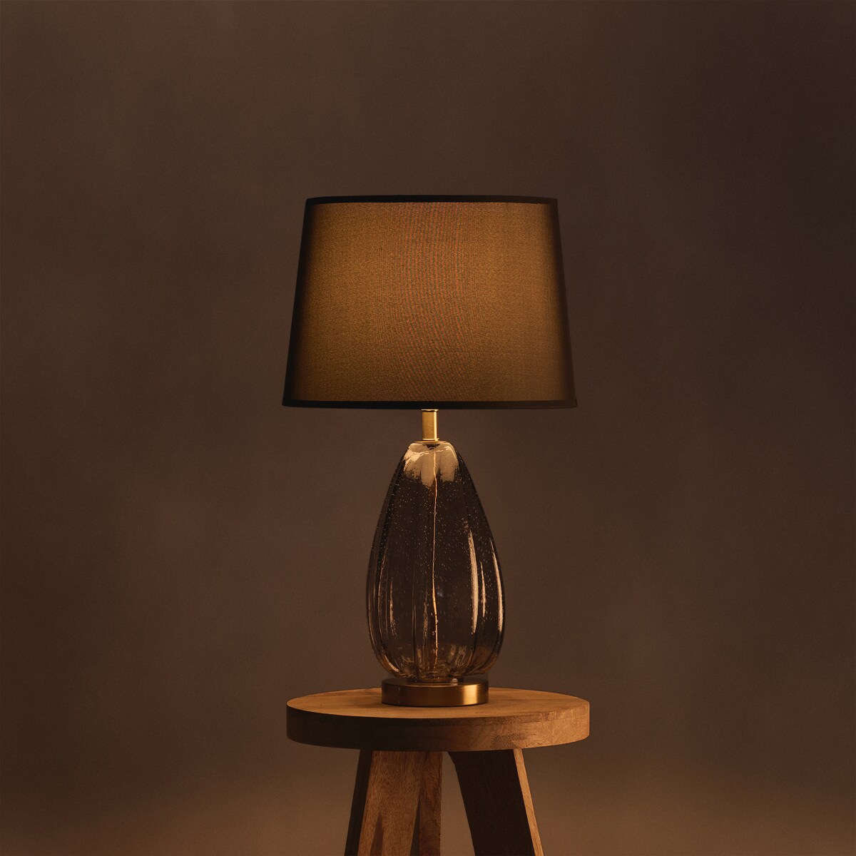 Lampa Stołowa Ze Szklaną Podstawą Glasis | home&you