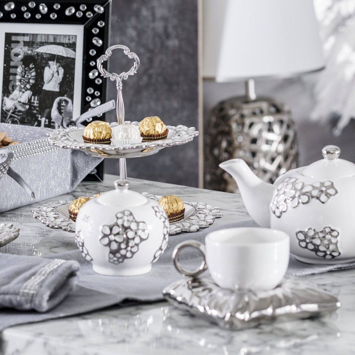 Koszyk Na Pieczywo Ze Ścierkami Diamos | home-you.com