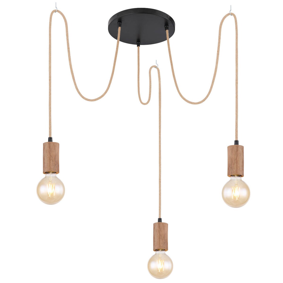 Wisząca LAMPA skandynawska FRIDA 69069-3H Globo metalowa OPRAWA pająk ...