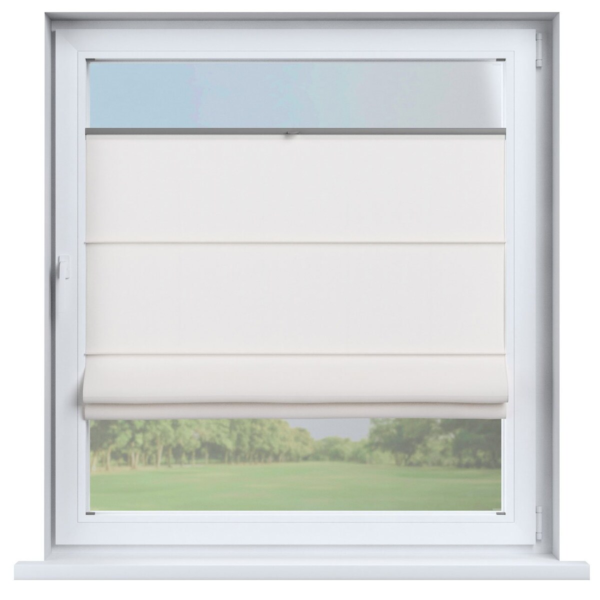 Roleta plisowana rzymska Sycylia, śmietankowy biały, Linen | home&you