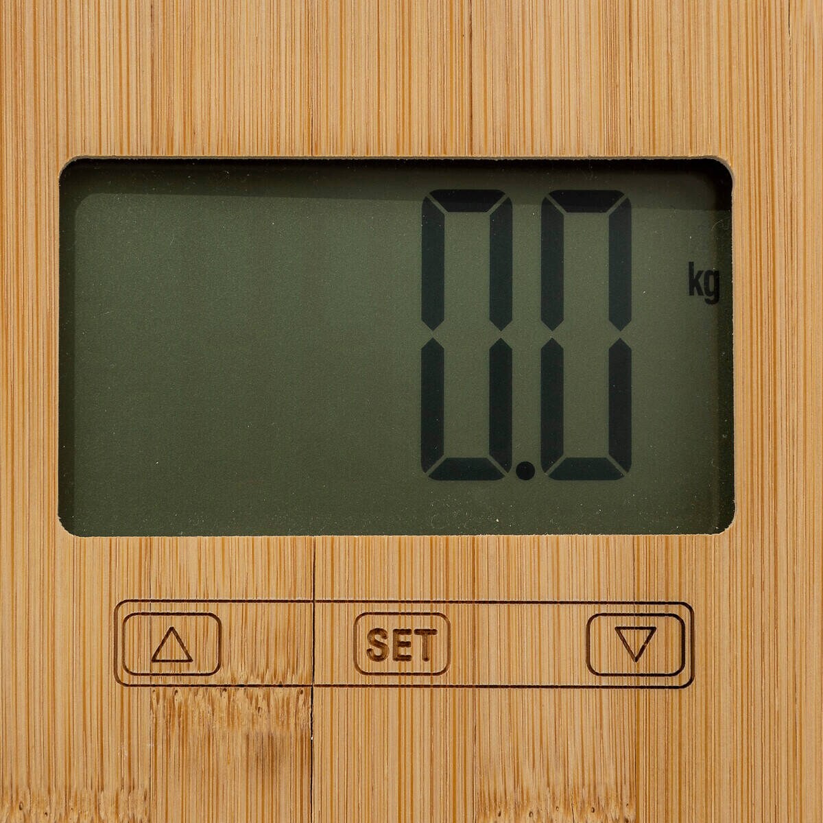 Waga łazienkowa, bambusowa, 28 x 28 cm | home&you