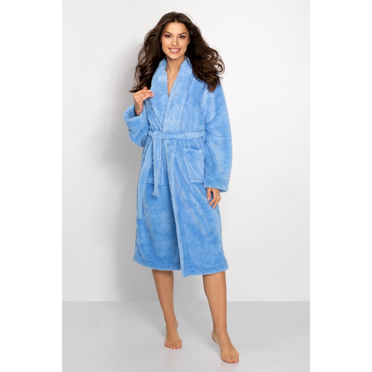 Szlafrok Laguna Long Blue, S | home&you