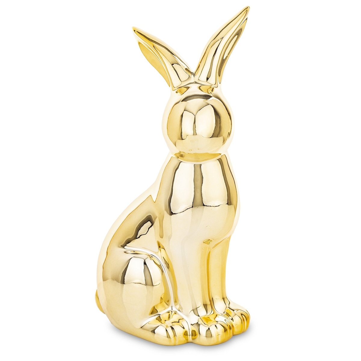 Dekoracja - złota figurka królika 23,5x14x8,5 cm CONIGLIO DORATO - III ...