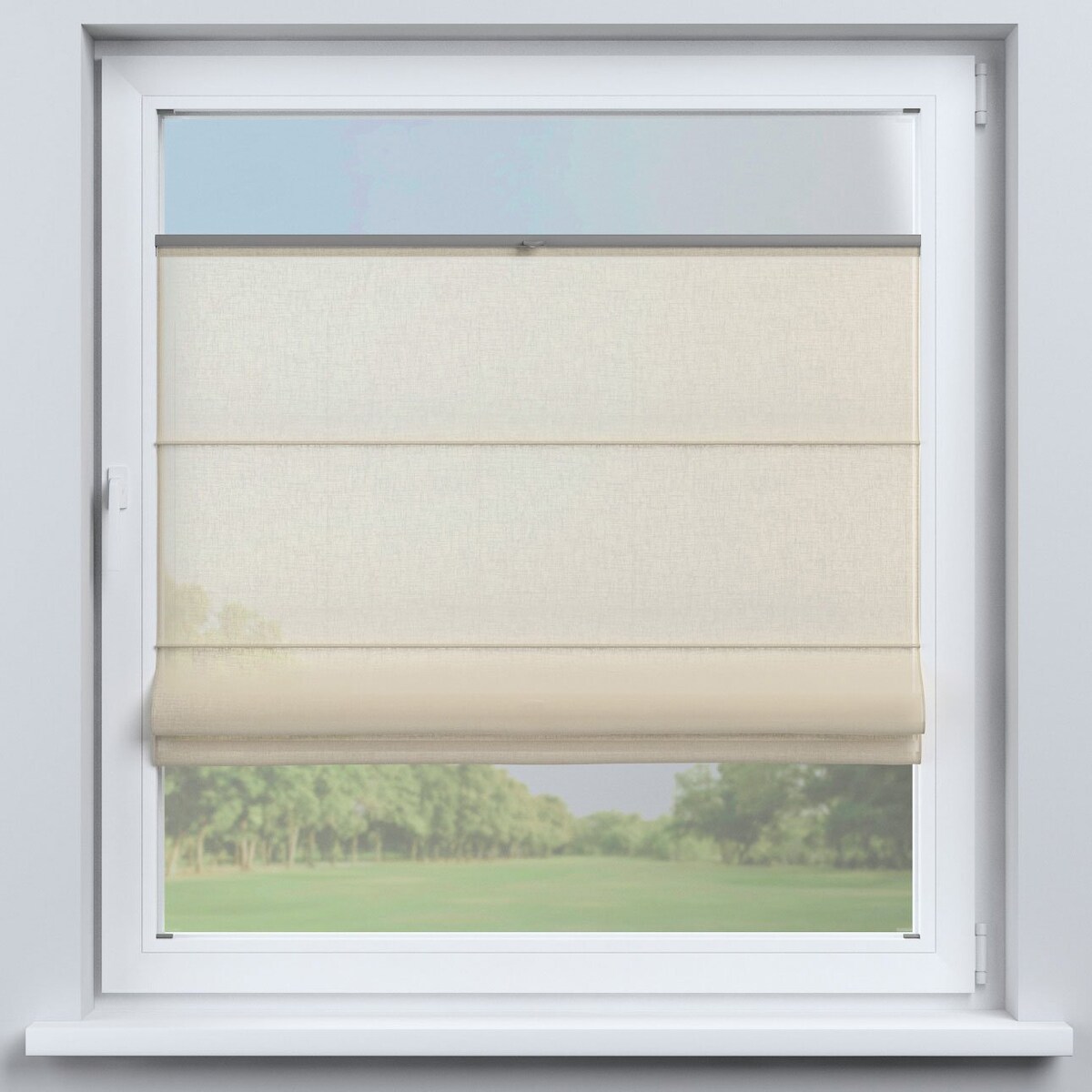 Roleta plisowana rzymska Sycylia, prześwitujący beżowy, Romantica ...