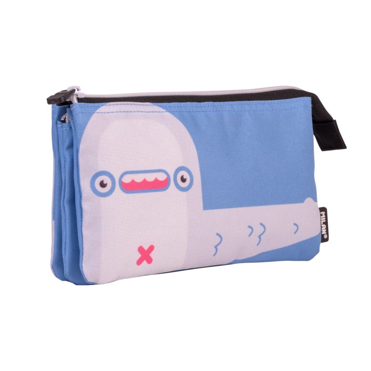 Piórnik 5 komorowy MILAN ALIENS, niebieski | home&you