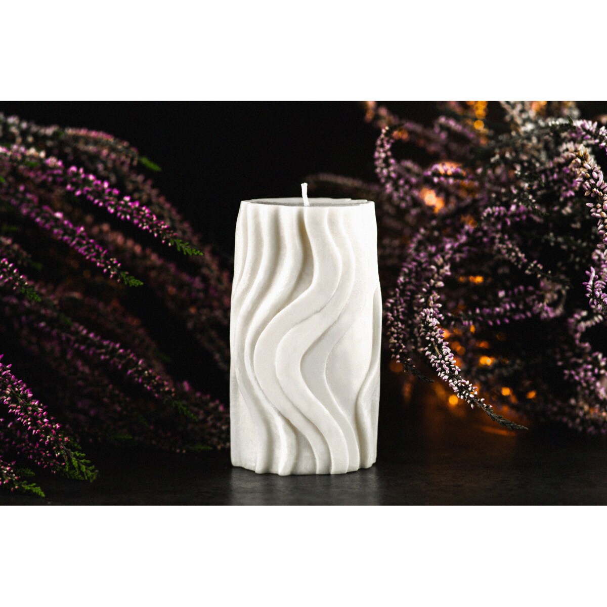 Świeca sojowa dekoracyjna średni kręcony lamel | home&you
