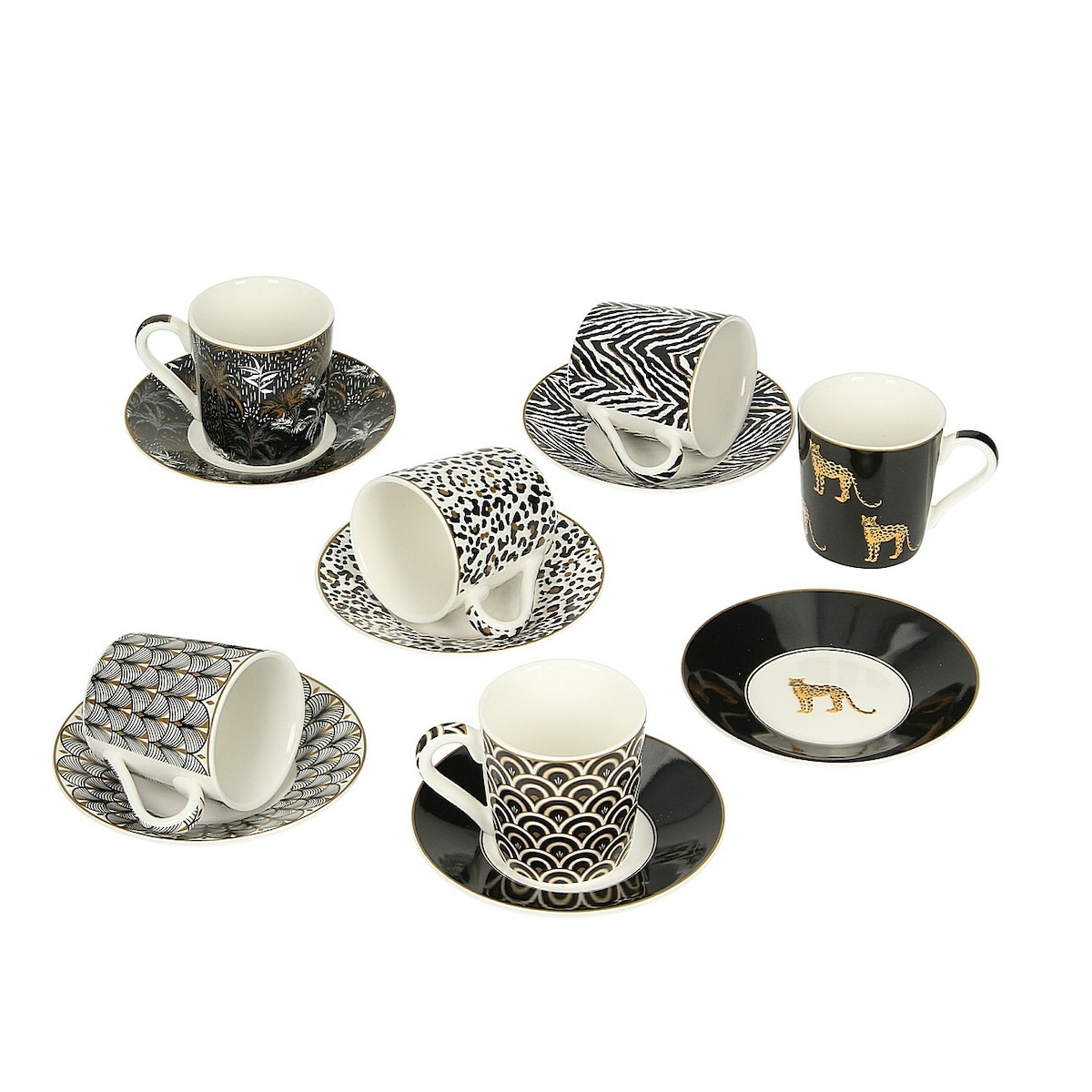 Zestaw filiżanek do espresso Savanna 6 szt. 100ml, 100ml | home&you