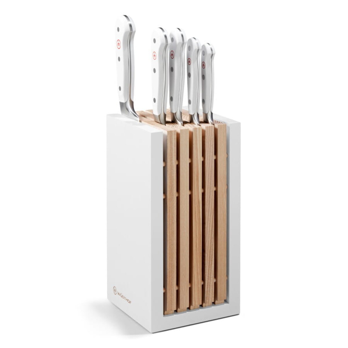 Wusthof CLASSIC WHITE Blok z 5-oma nozami | home&you