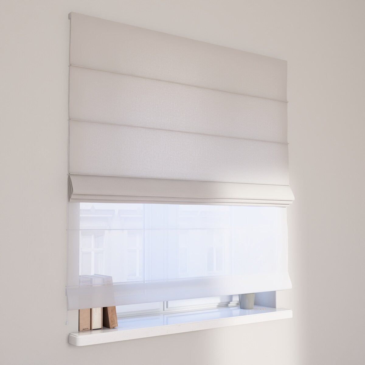 Roleta rzymska Duo, ciepły biały, Linen | home&you