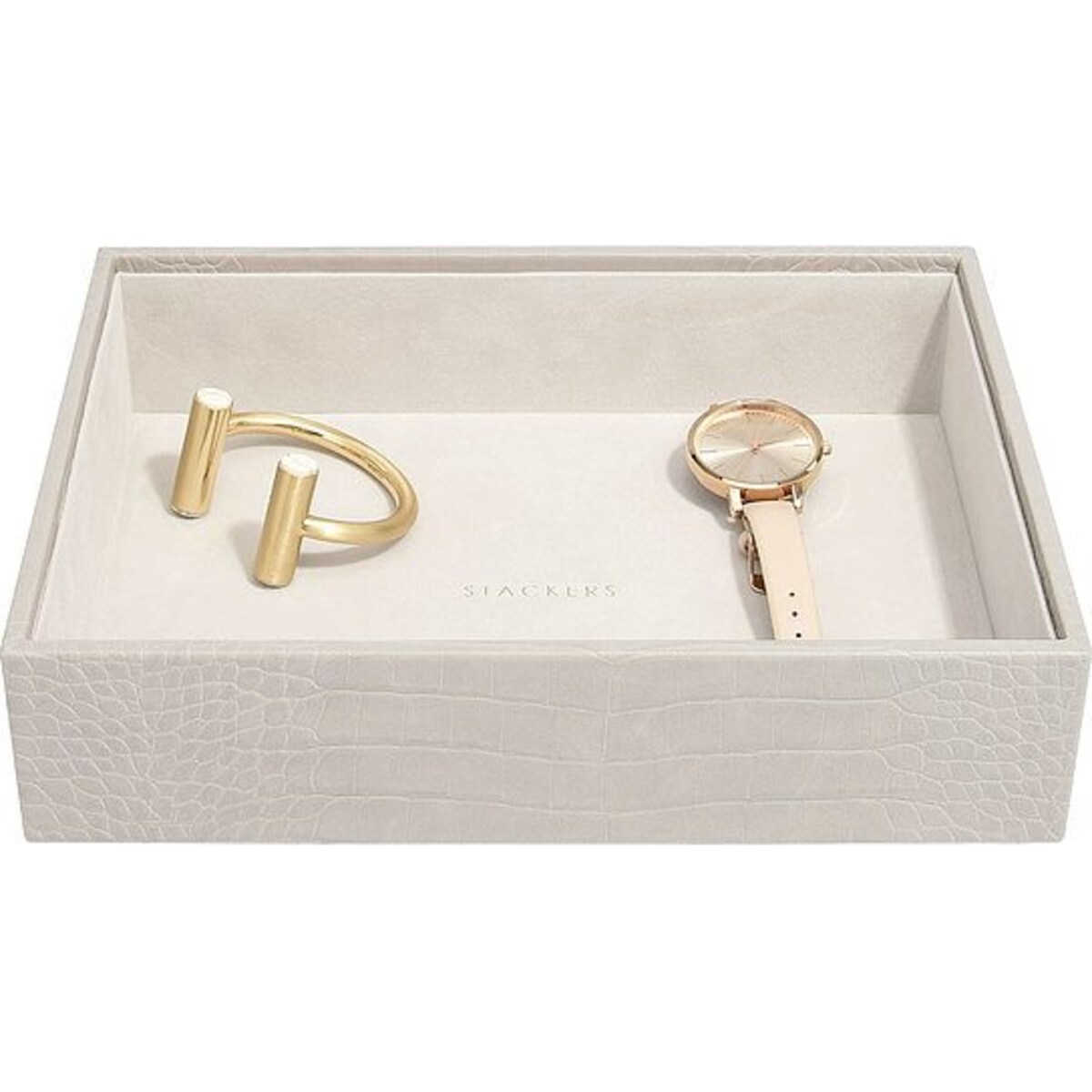 Szkatułka na biżuterię Stackers Croc open classic putty | home&you