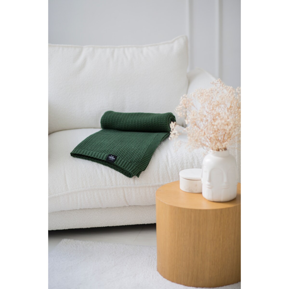 Pled boho zielony, 130 x 160 cm, La Manta | home&you