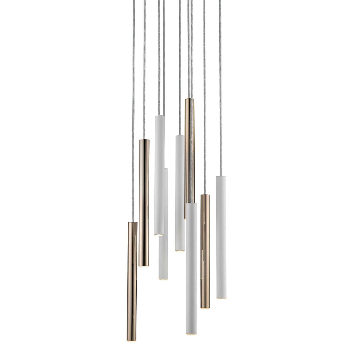 Wisząca lampa sople LOYA P0461-09C-B5SB Zumaline LED 45W 3000K kaskada ...