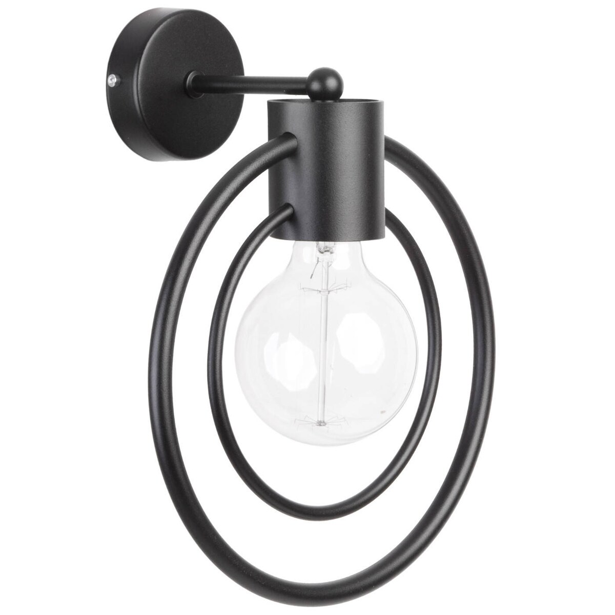 Ścienna LAMPA loft FREDO 31527 Sigma metalowa OPRAWA okrągły kinkiet ...