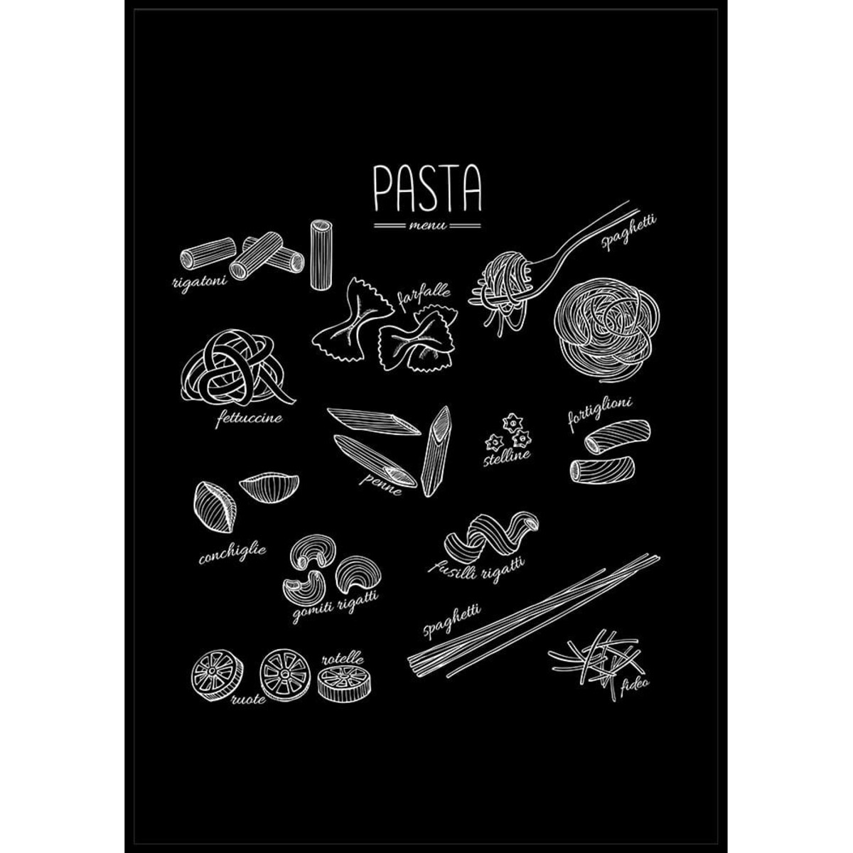 plakat pasta menu 30x40 cm | home&you