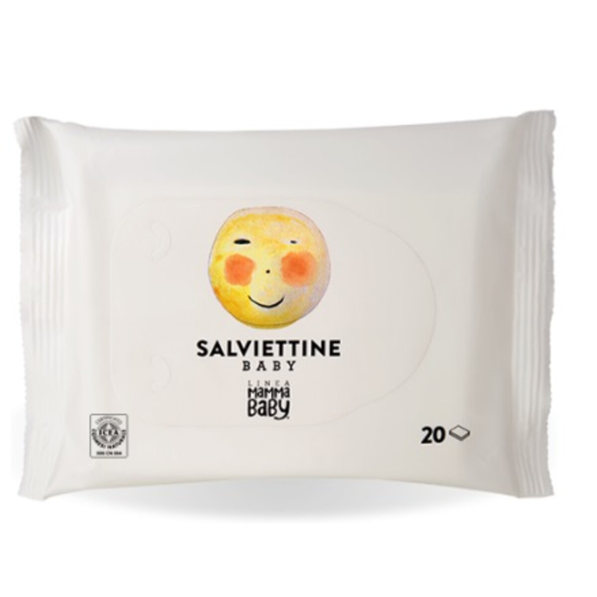 Linea MammaBaby - Nawilżane chusteczki Baby Momina 20szt. | home&you