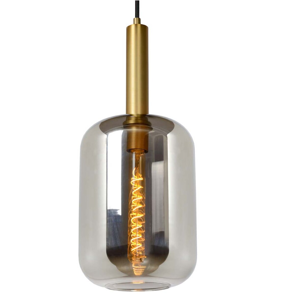 Loftowa lampa wisząca Joanet 45494/01/65 szklana do sypialni złota ...