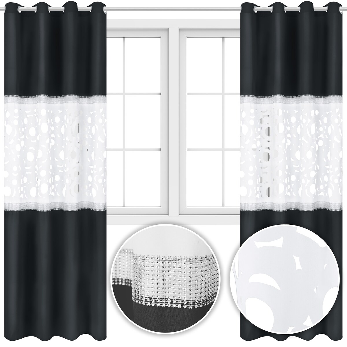 zasłona "laser trio" 140x250 cm | home&you