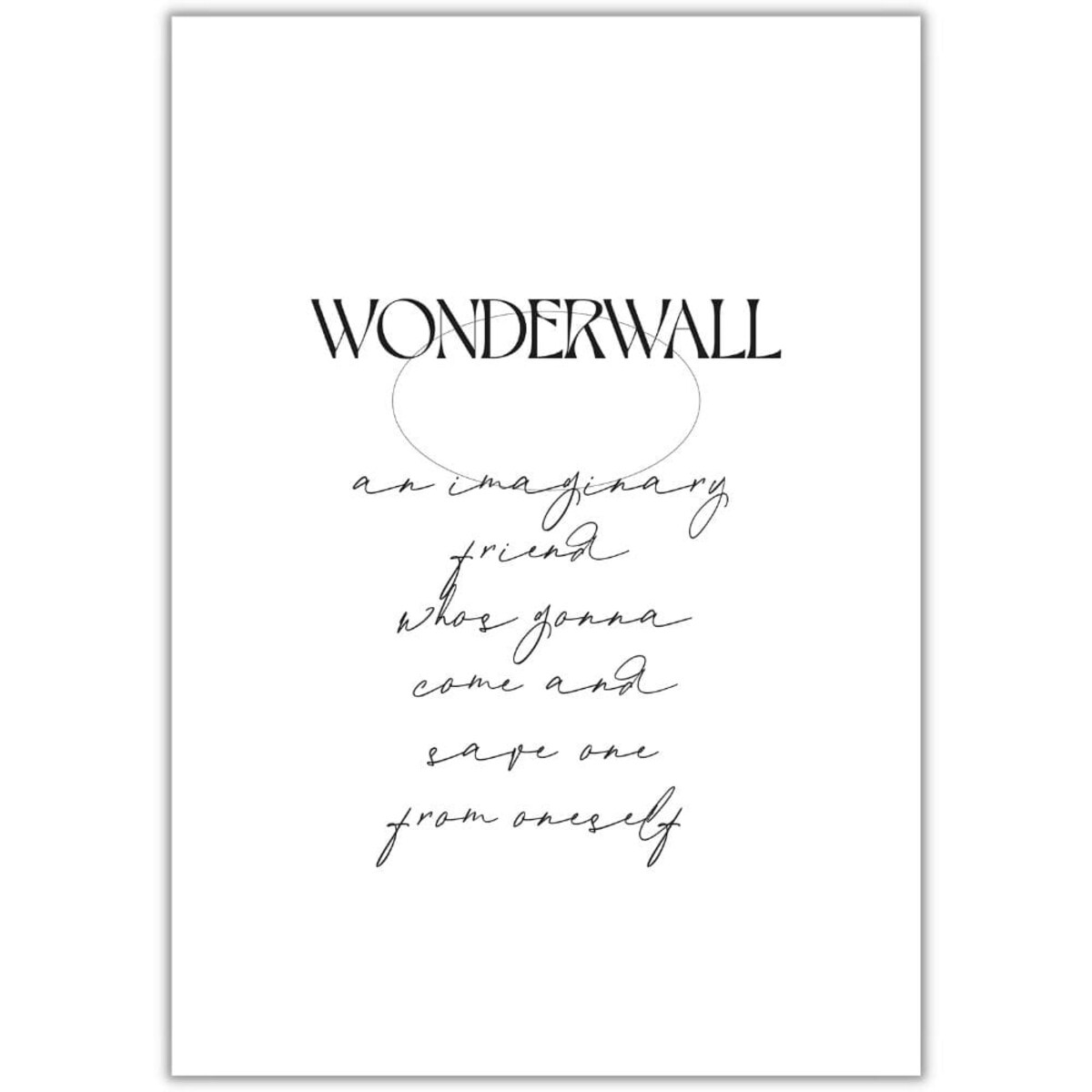 plakat wonderwall 50x70 cm | home&you