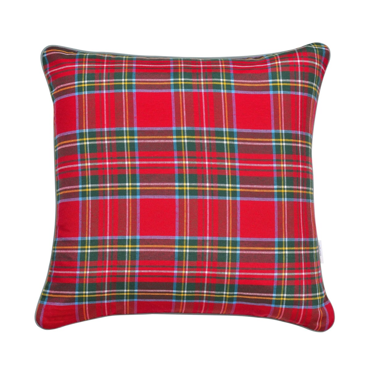 Poszewka dekoracyjna w klasyczną kratę Red Tartan – 45 × 45 cm | home&you