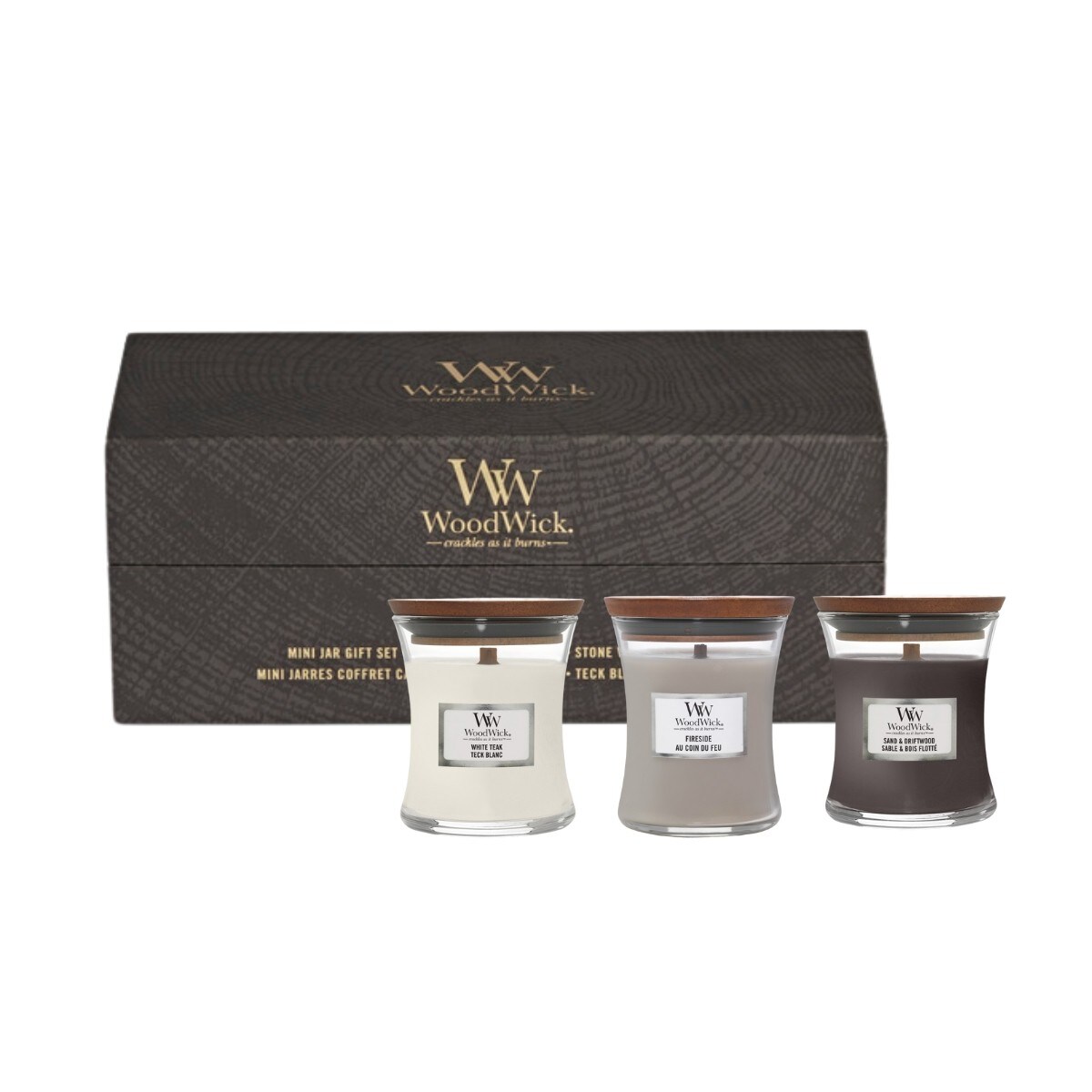WoodWick zestaw prezentowy - 3 świece małe | home&you