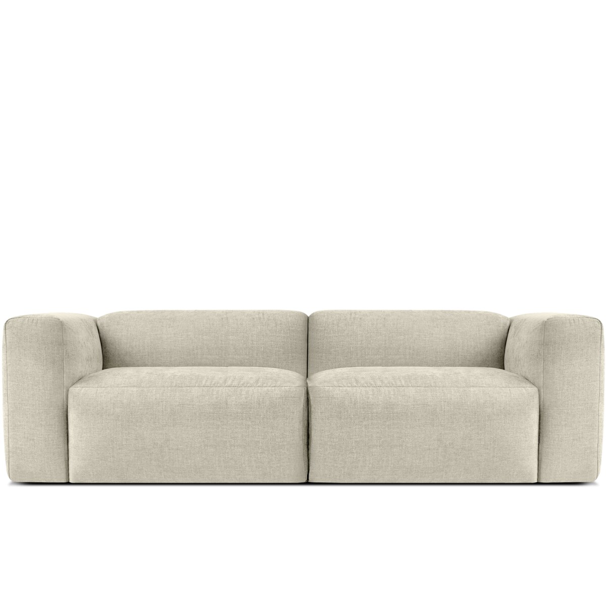 KONSIMO BUFFO 2,5-osobowa sofa z niezwykle miękkim i wygodnym siedziskiem, kolor ecru