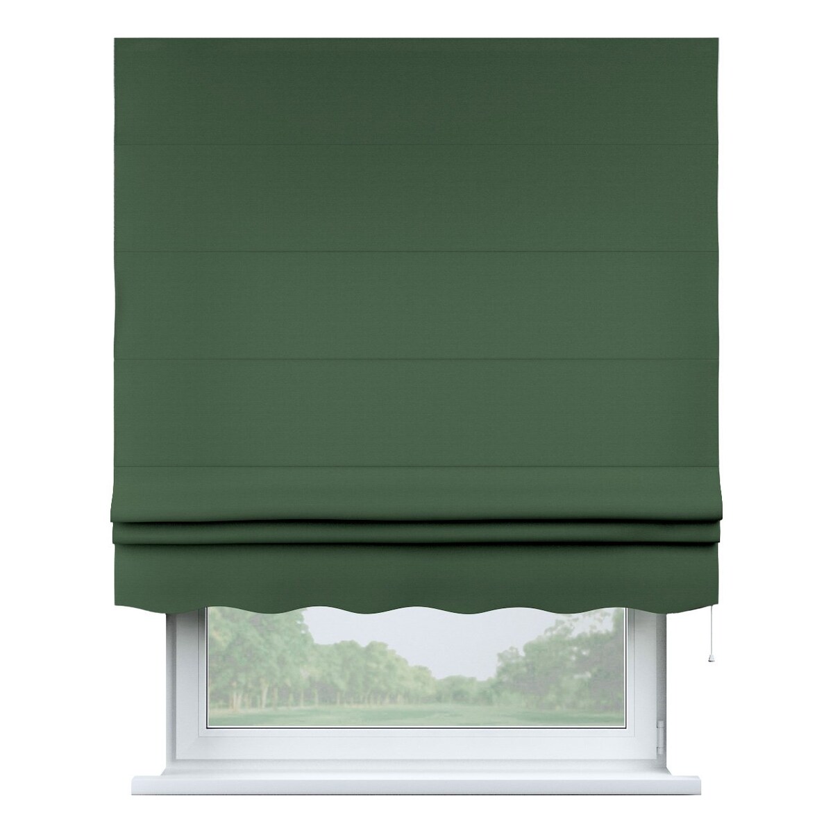 Roleta rzymska Florencja, Forest green (zielony), Cotton Panama | home&you