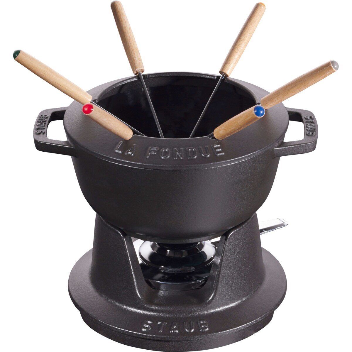 Zestaw do fondue Staub - 18 cm, Czarny | home&you