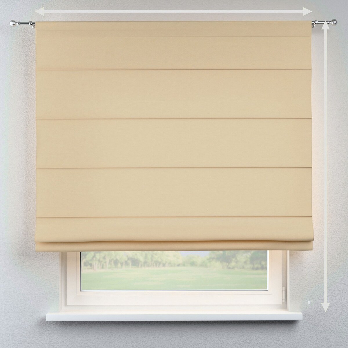 Roleta rzymska Torino, waniliowy, Loneta | home&you