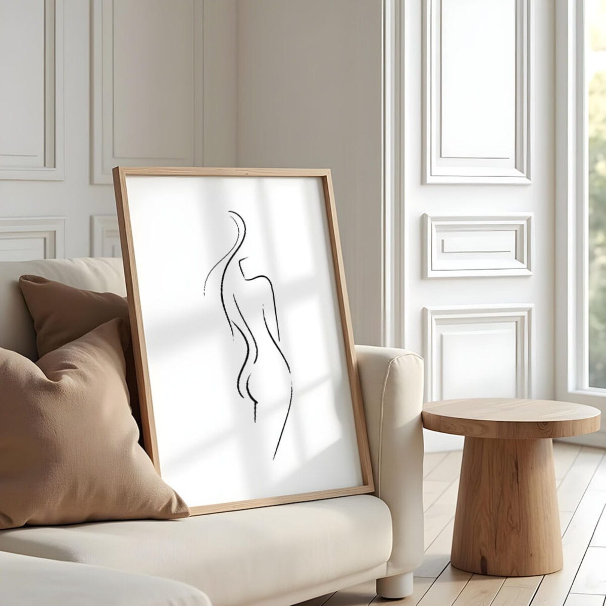 plakat line art mystery lady 7 70x100 cm | home&you