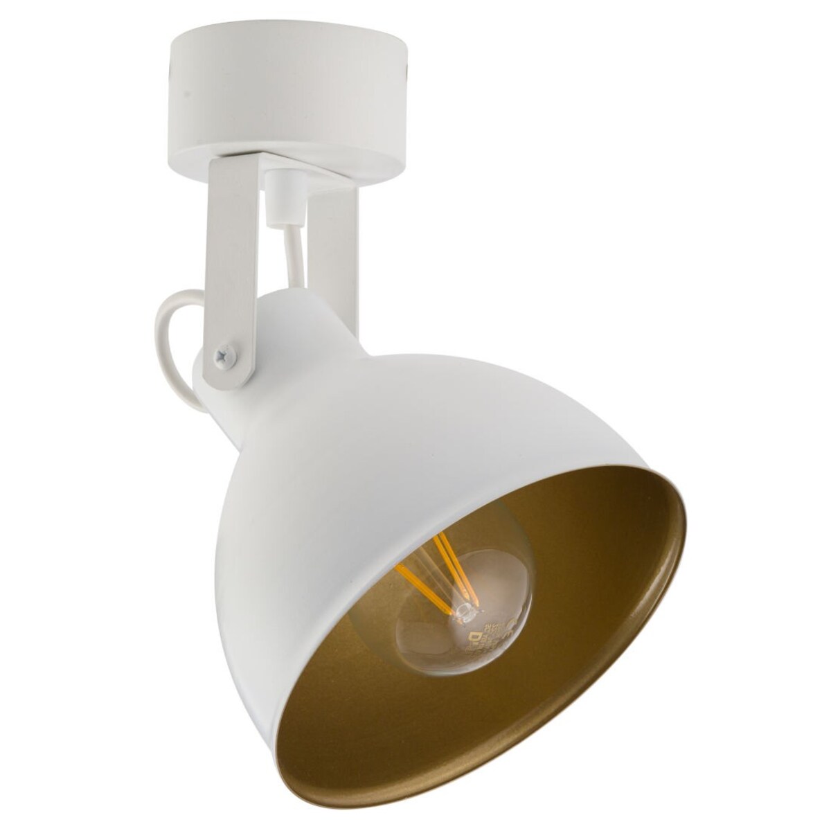 Natynkowy plafon metalowy MARS Sigma do salonu biały | home&you