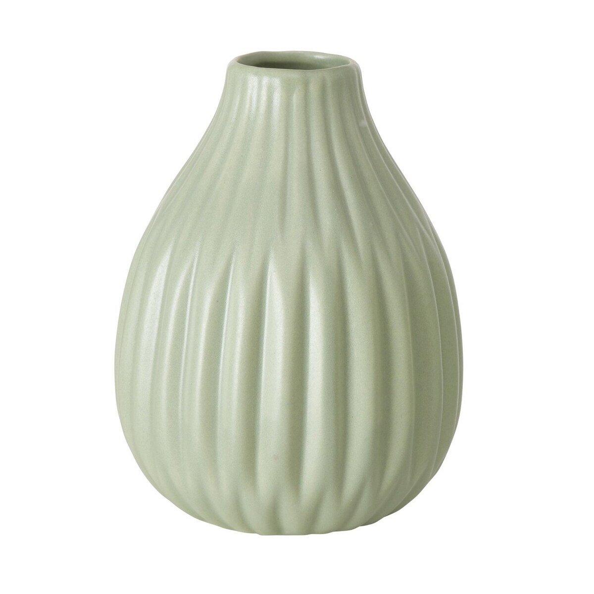 Wazon prążkowany, ESKO, zielony | home&you