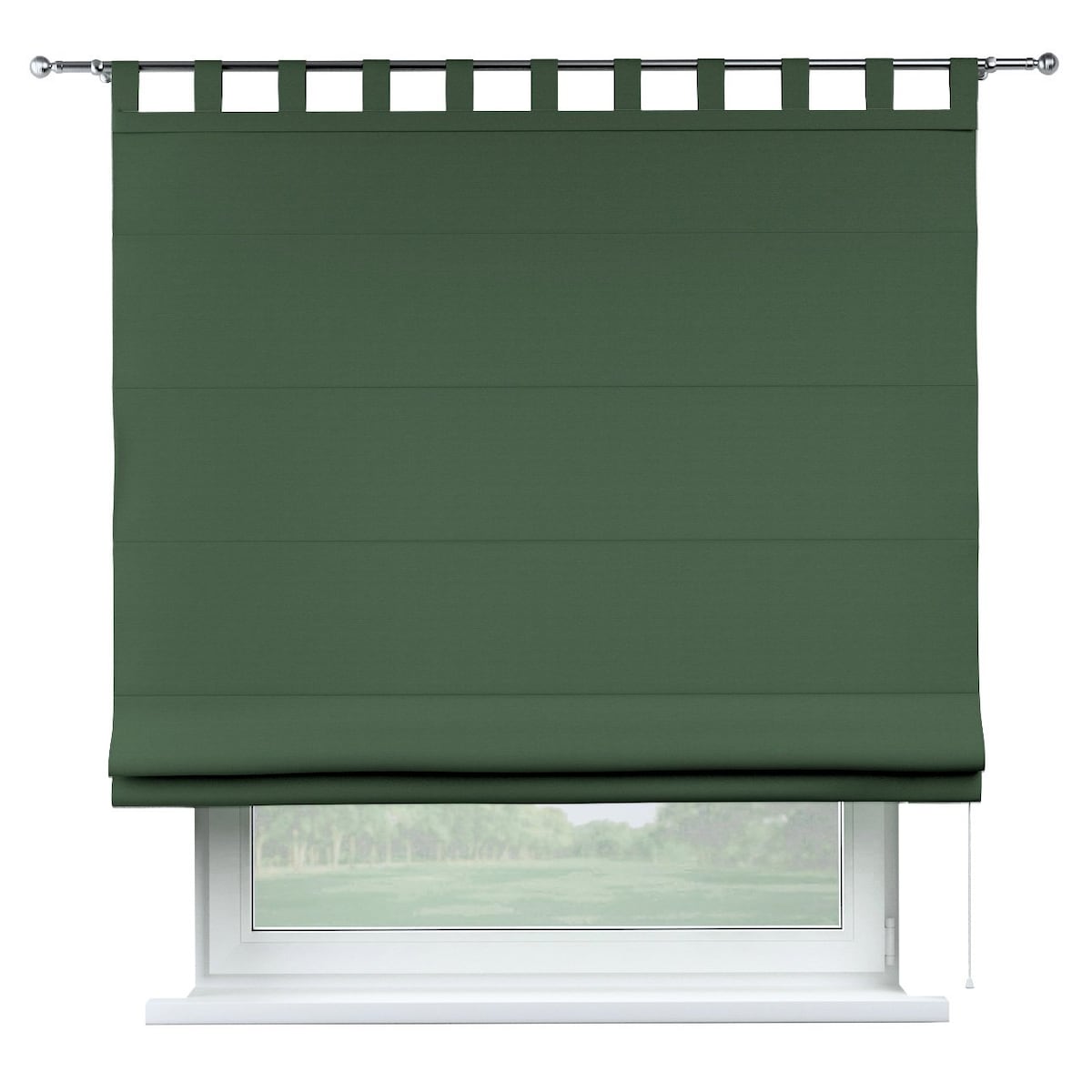 Roleta rzymska Verona, Forest green (zielony), Cotton Panama | home&you