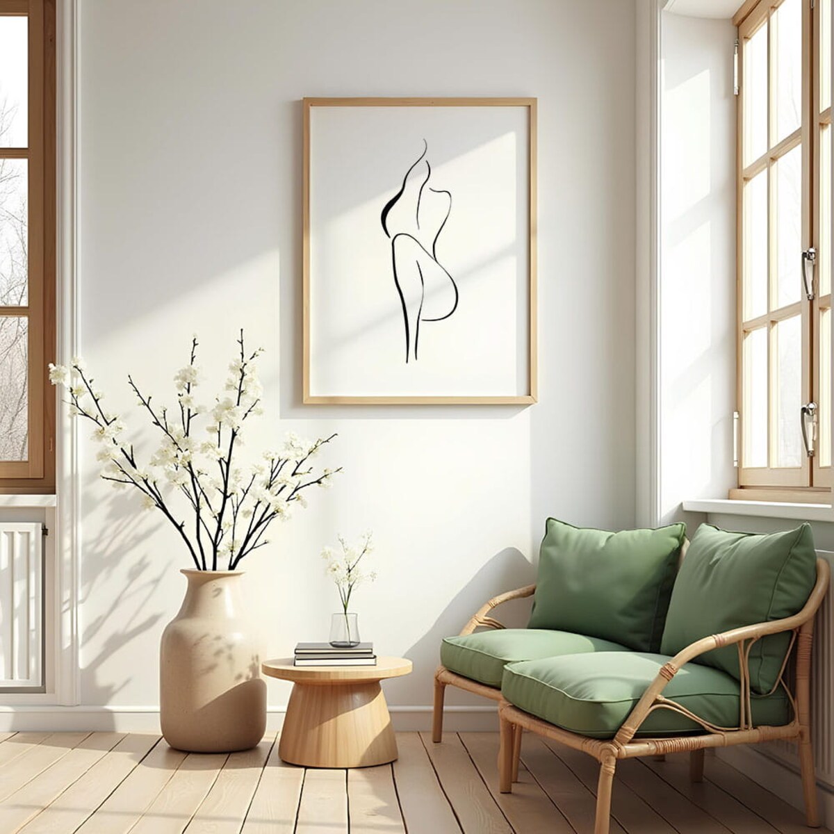 plakat line art mystery lady 8 21x30 cm | home&you