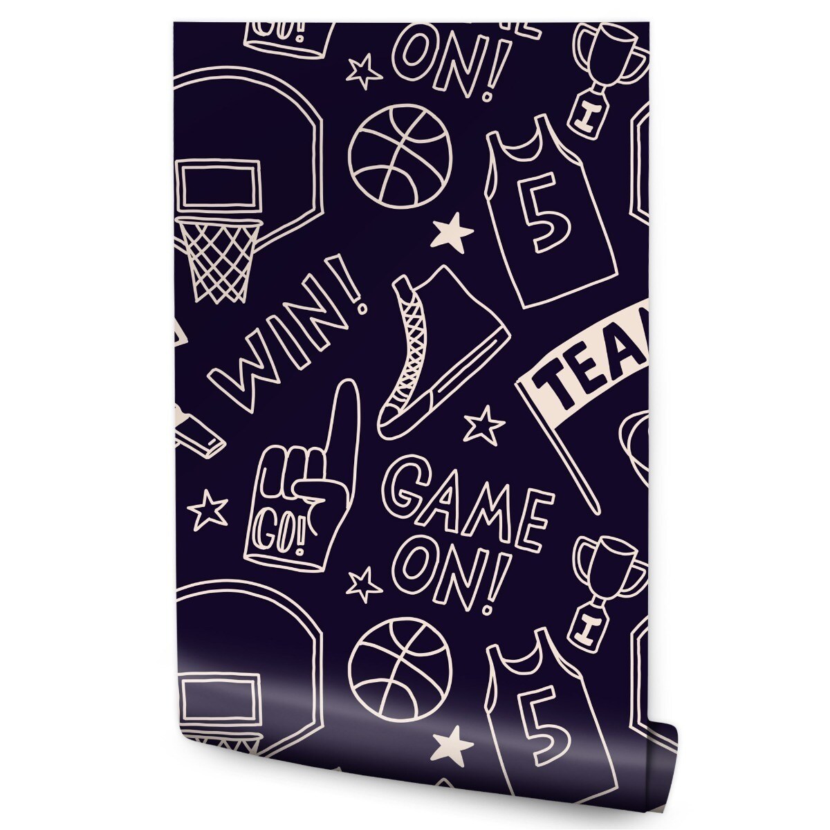 Tapeta KOSZYKÓWKA Piłki Sport Napisy Graffiti | home&you