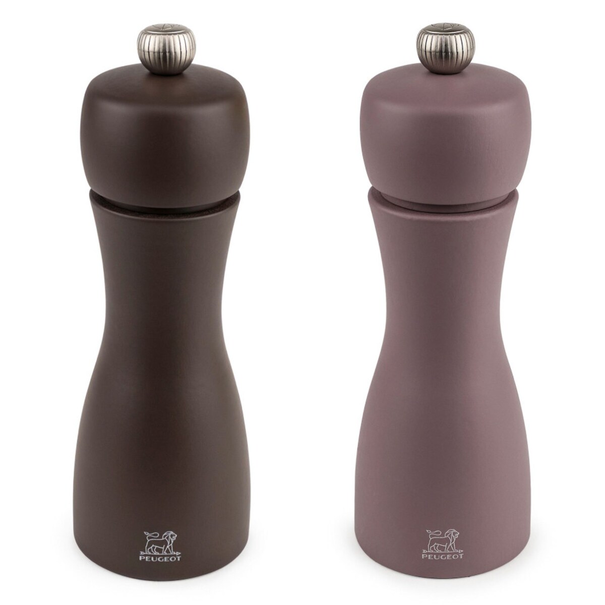 Zestaw 2 młynków do soli i pieprzu Tahiti Duo (15 cm, brąz) Peugeot
