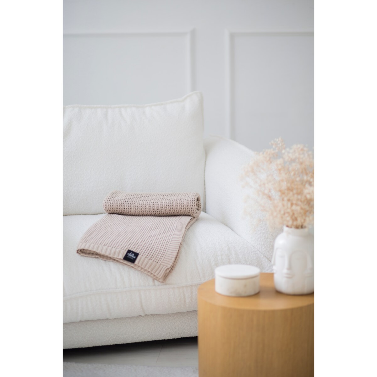 Pled boho beżowy, 130 x 160 cm, La Manta | home&you