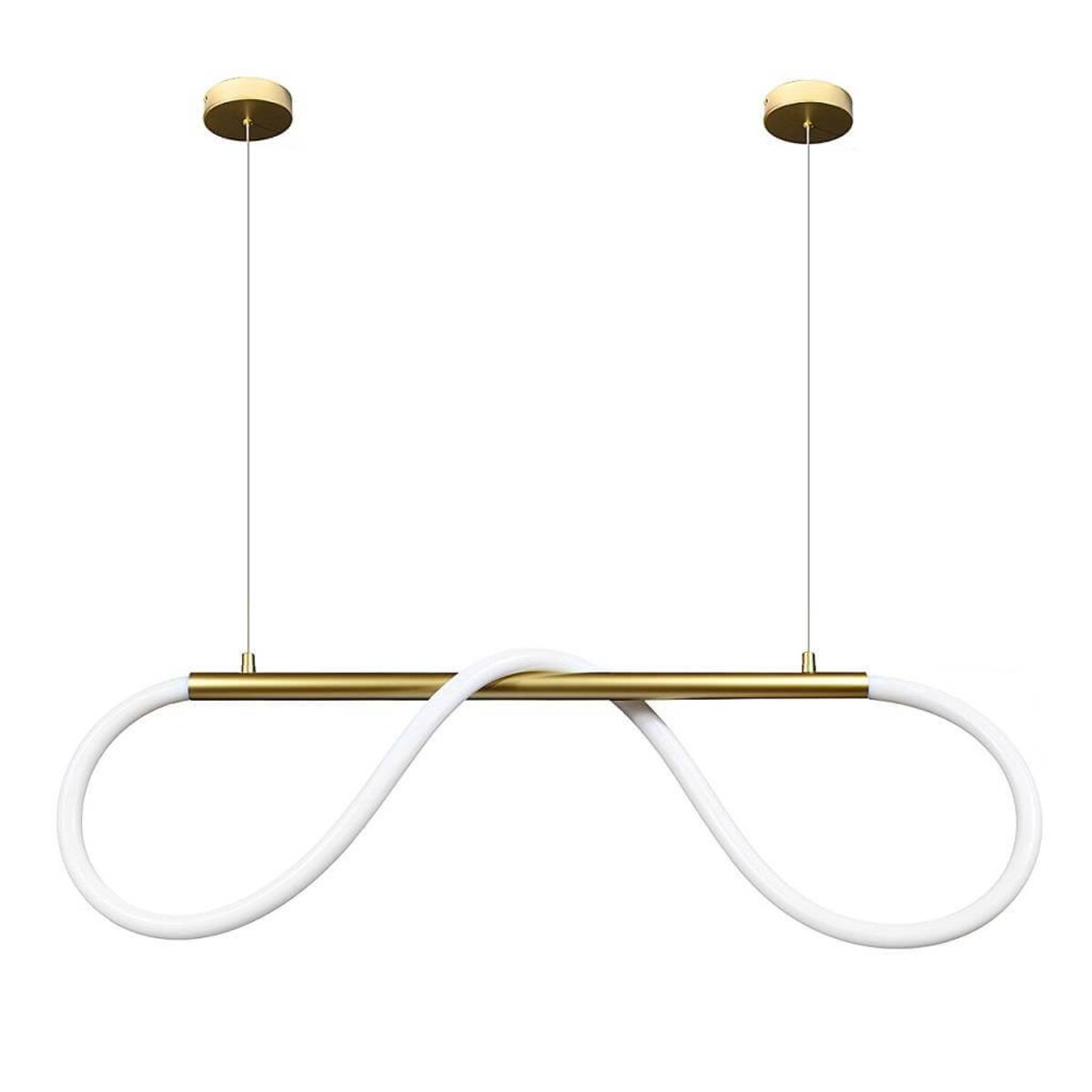 Lampa wisząca wężykowa 605 Domeno LED 21,5W 3000K-6000K złota | home&you