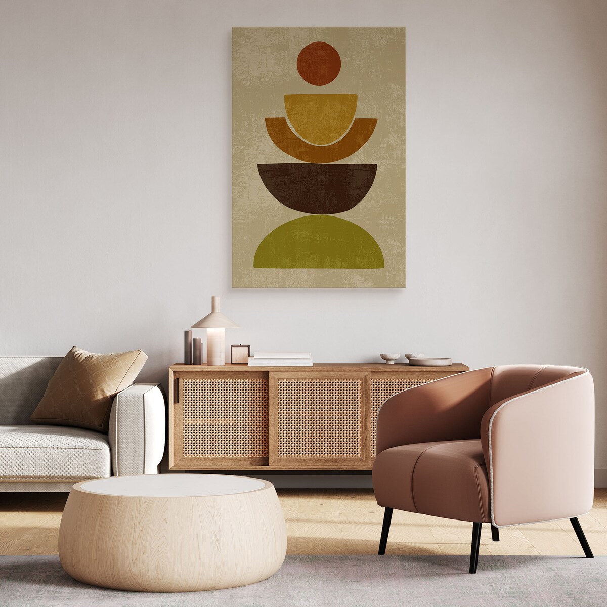Obraz Wzór Aztecki Boho Kamienie 80x120cm | home&you