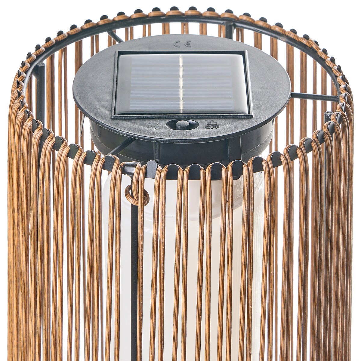 Ogrodowy duży lampion solarny LED energooszczędny klosz z syntetycznej ...