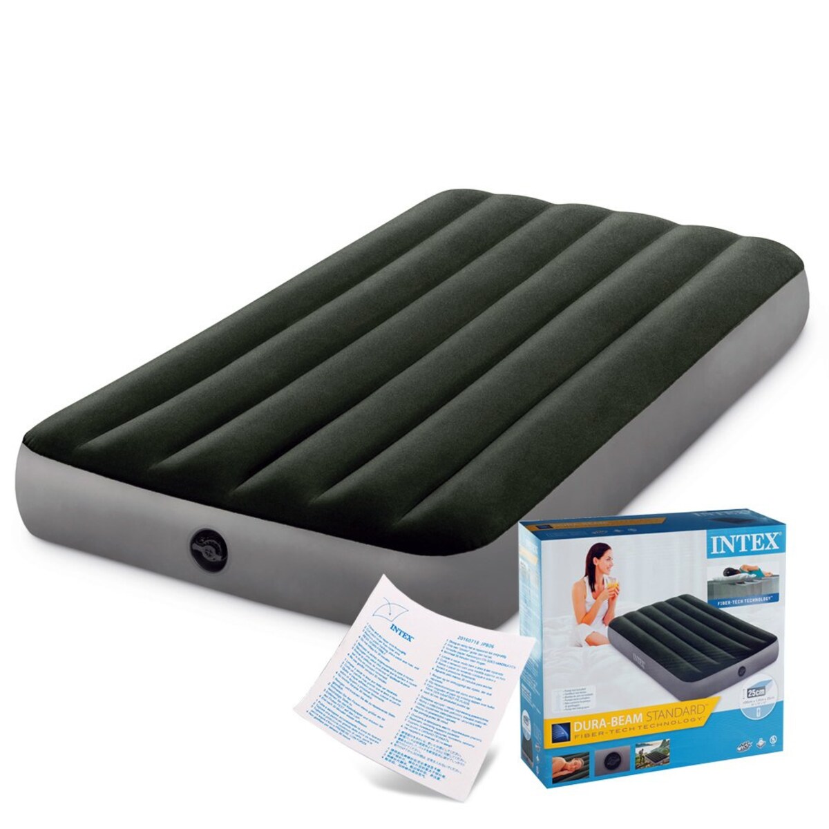 Materac welurowy 191x99x25 cm INTEX | home&you