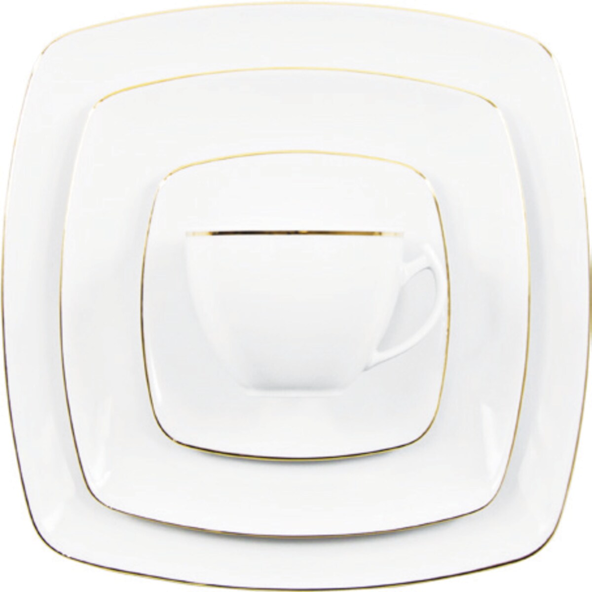 Garnitur do kawy dla 12 osób 39 el. Akcent Złota Linia 3603 | home&you