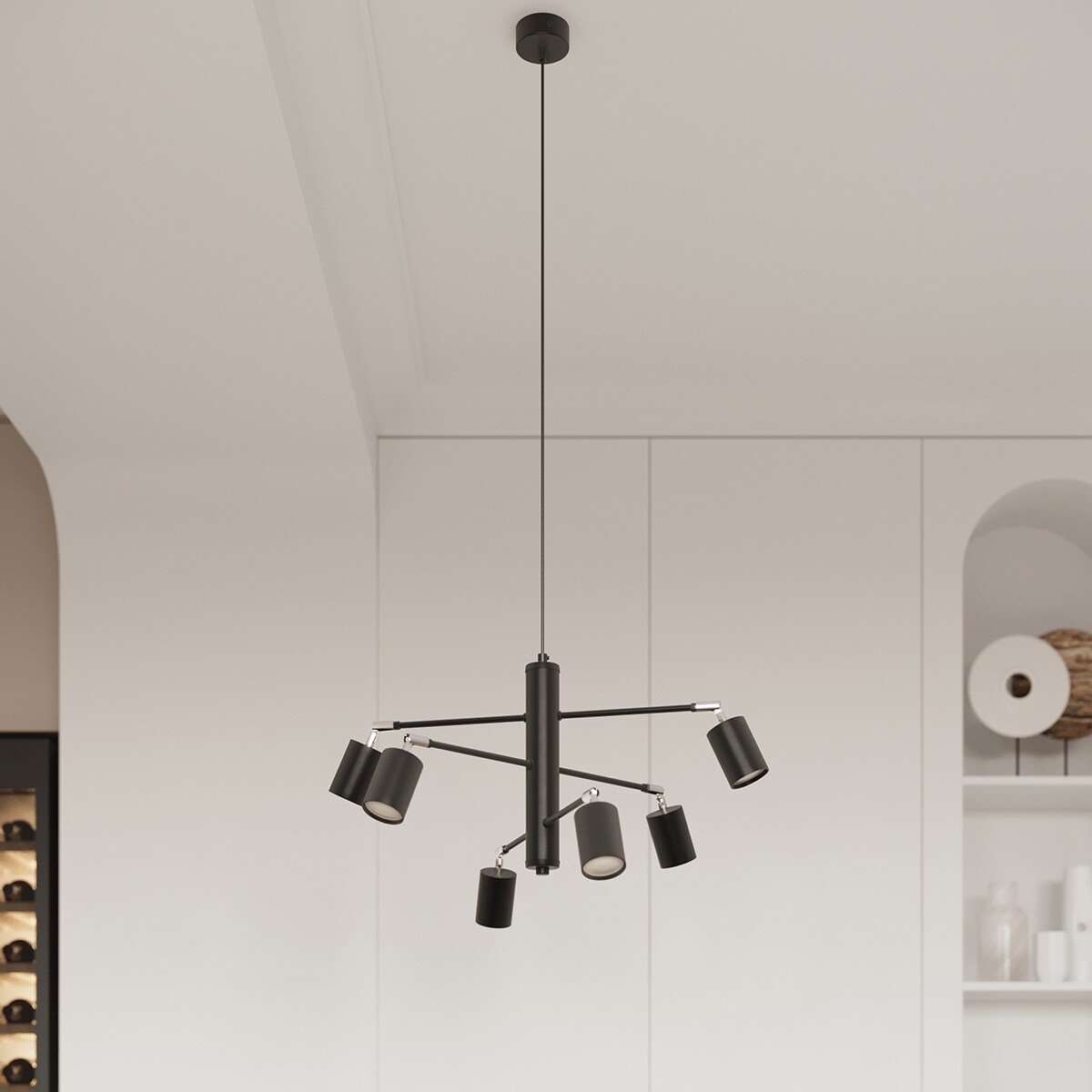 Plafon LEMMI 4L czarny | home&you