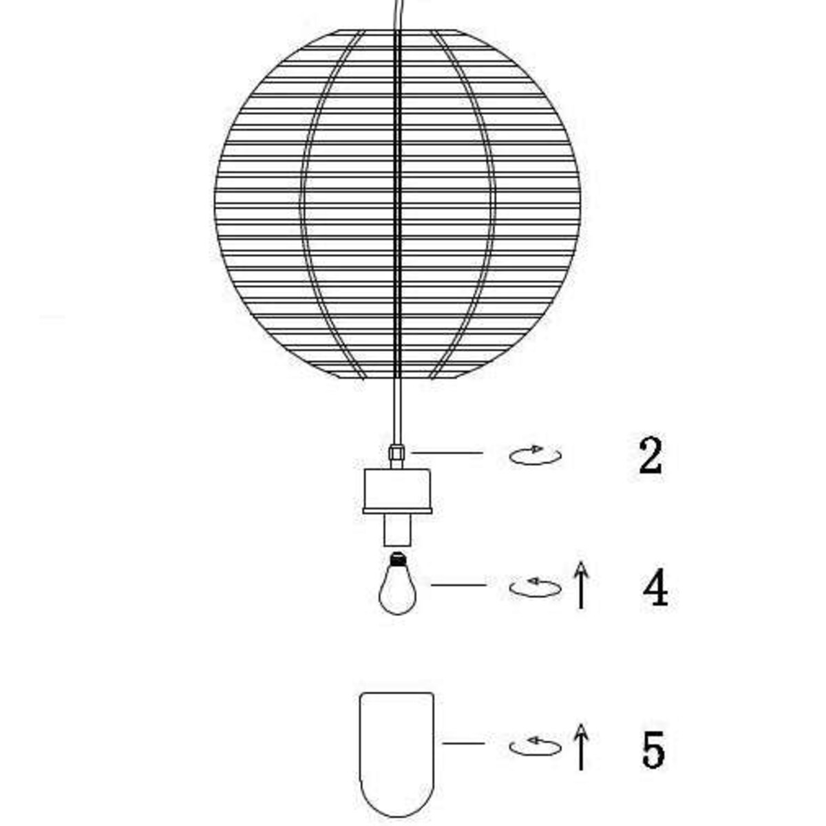 Zewnętrzna LAMPA wisząca SAGE 107979 druciana OPRAWA ogrodowy ZWIS kula ...