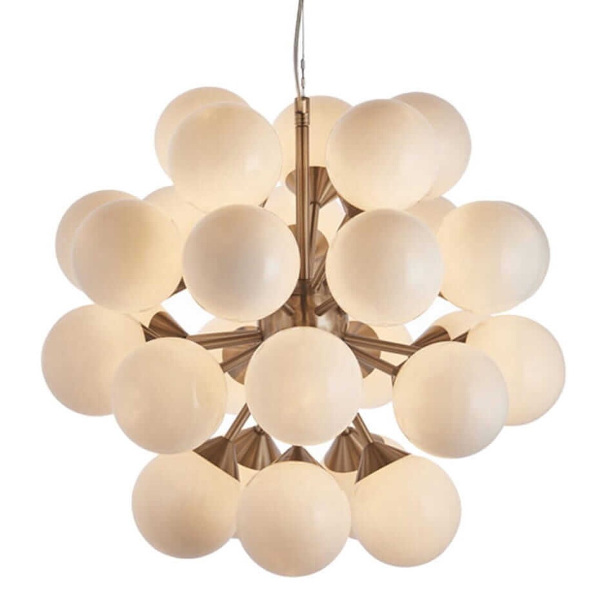 Molekułowa lampa wisząca Oscar 77587 Endon wielopunktowa biała nikiel ...