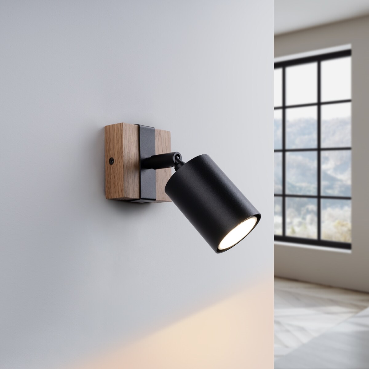 Kinkiet FAGER 1 czarny | home&you