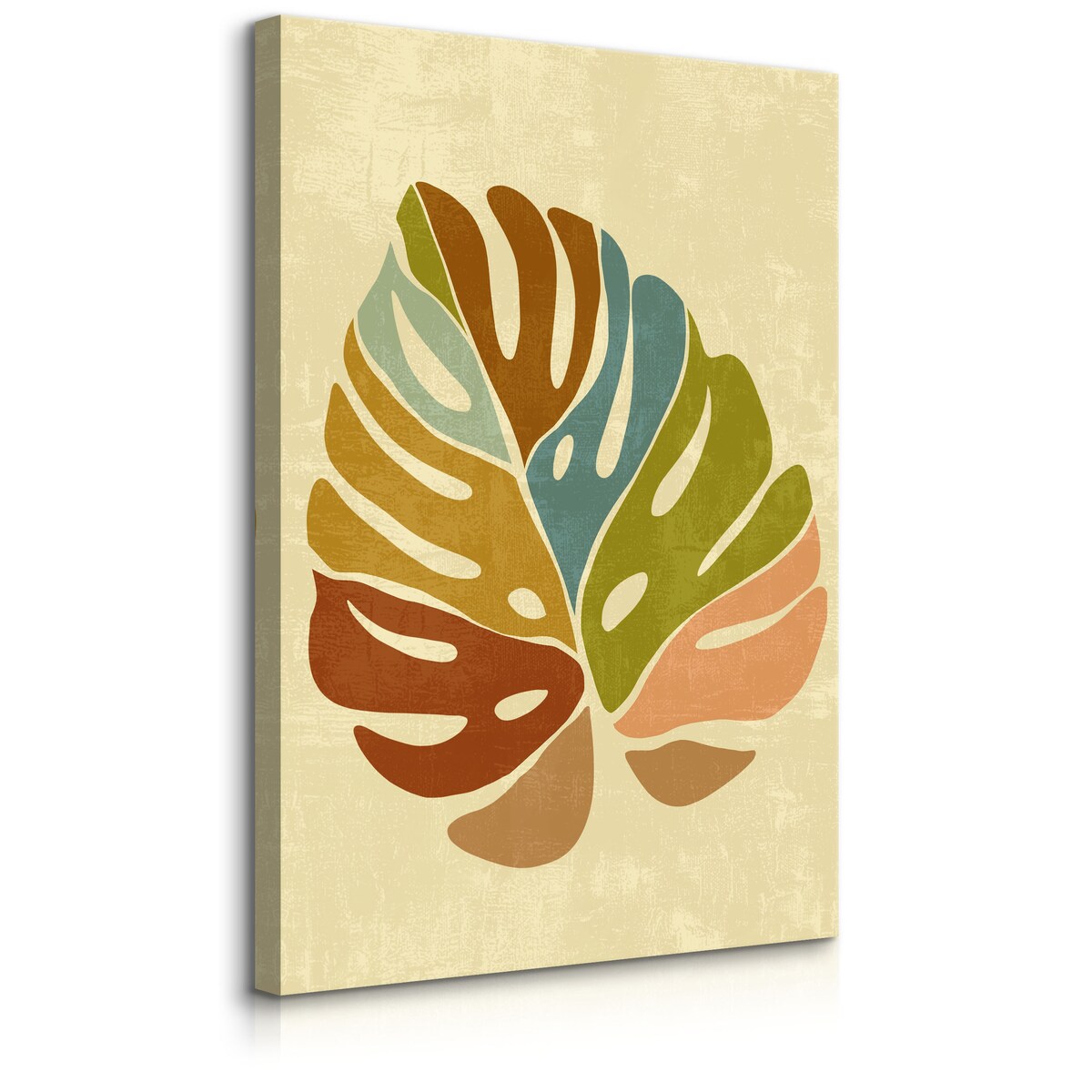 Obraz Tropikalny Kolorowy Liść Monstery 80x120cm | home&you