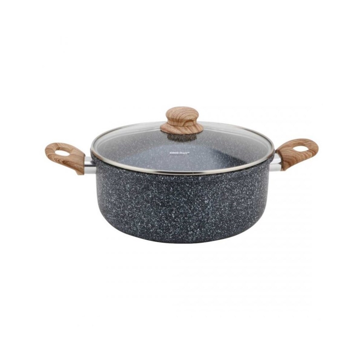 Kinghoff garnek marmurowy z koszem do smażenia 4l 64803 | home&you