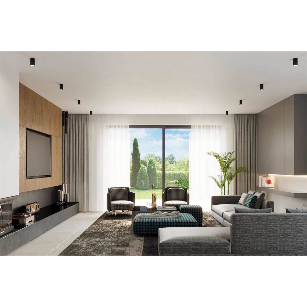 Plafon LAGOS 20 czarny | home&you