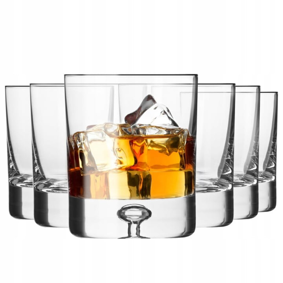 Szklanki do Whisky Legend Krosno 6 sztuk 250 ml Handmade z Grubym Dnem ...