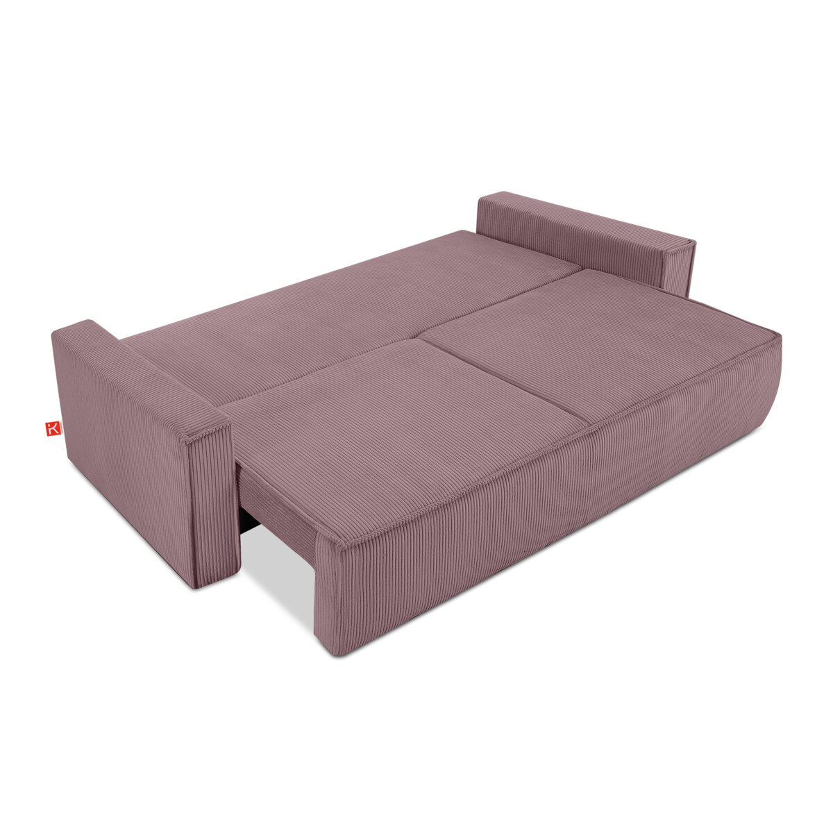 KONSIMO NAPI Sofa 3-częściowa, sztruks w kolorze jasnofioletowym